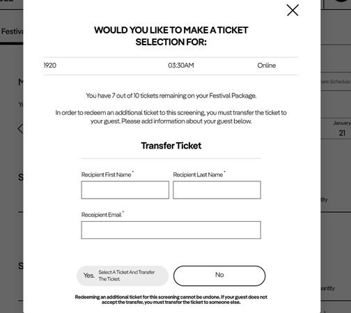 How to Purchase, Transfer and Select Tickets - sundance.org