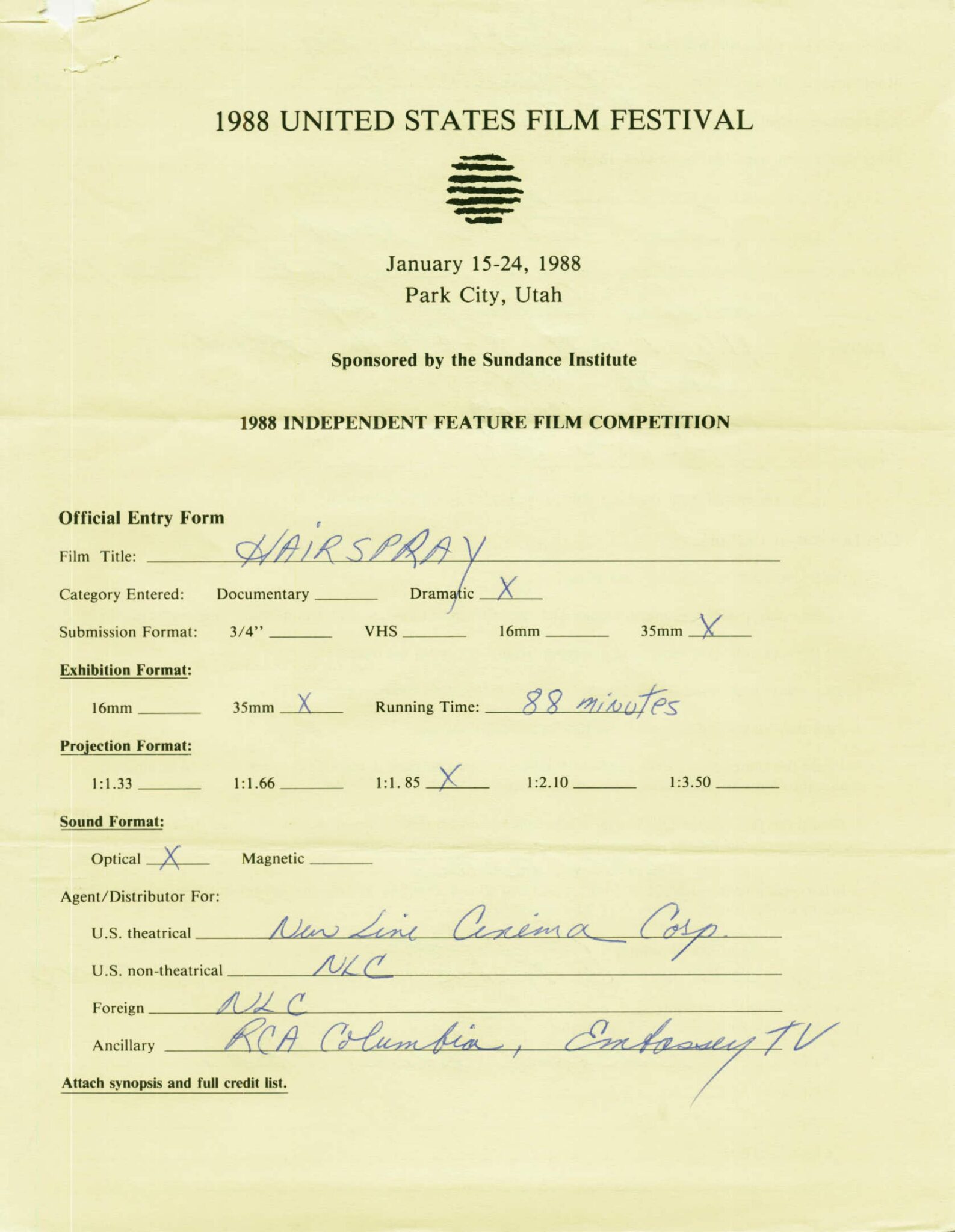 Inside the Archives: It’s Lights, Curtains, Action When Sundance Films ...